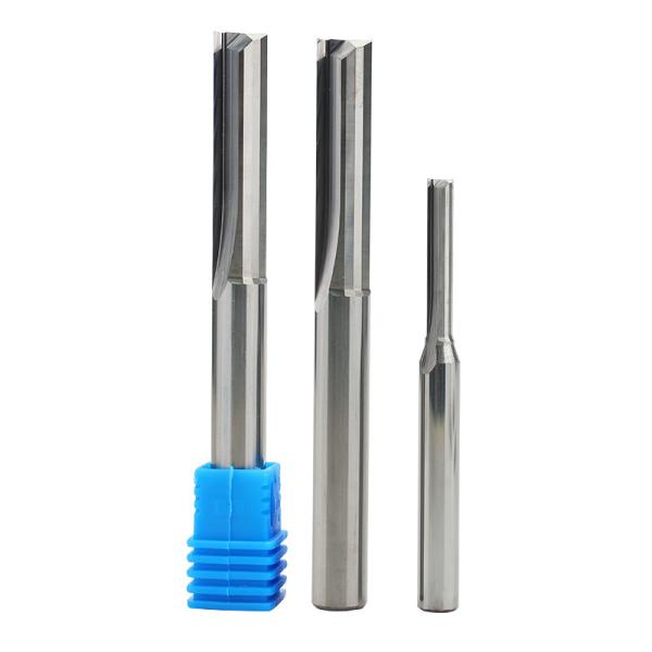 Quality Carbide 2Flute Straight End Mill 6mm 8mm Shank Woodworking Cutting Slot Bit for sale