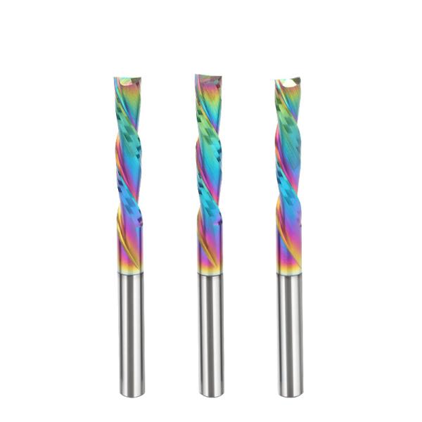 Quality 3/8 1/4 1/2 Inch Shank 2F Down Cut Spiral Router Bit for Wood 4mm 6mm Carbide for sale