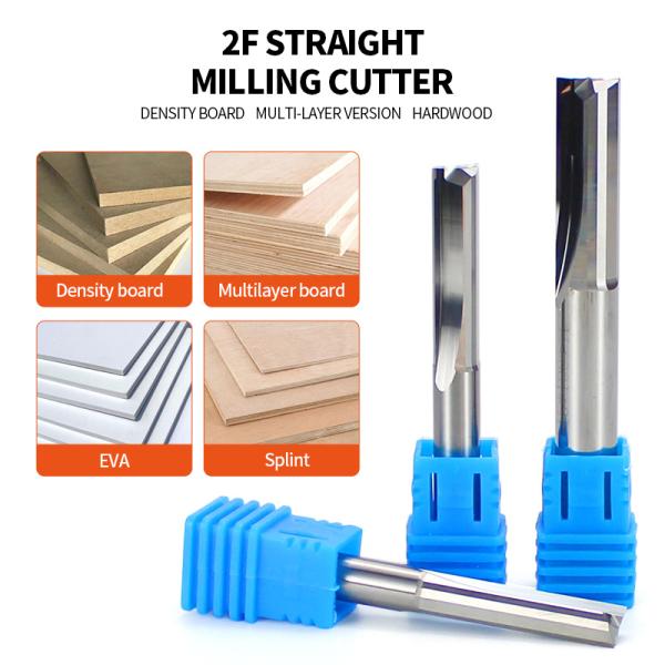 Quality Yingba Factory Sales Cheap Price Carbide 4mm 6mm 2 Flute CNC Straight Bit for sale
