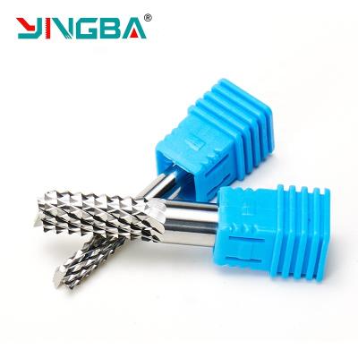 China Best Selling YingBa 6F Corn Milling Cutter Solid Carbide For PVC,Nylon,Plastic Board CNC Wood Bit for sale