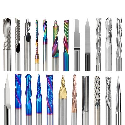 China Manufacturer Customizable Carbide CNC Wood Cutter End Mills Metal Wood Milling Cutter Bit for CNC Machines CarvingTools for sale