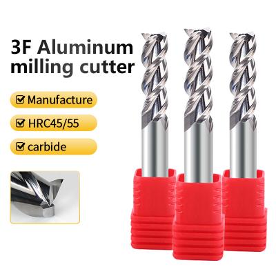 China YingBa CNC Router Machine End Mills High Precision 3-Flute Carbide Alloy Thread Cutter Aluminum Milling High Speed Steel OEM for sale