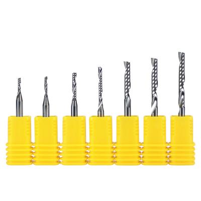 중국 좋은 품질 저렴한 가격 6mm 솔리드 초경 단일 플루트 엔드밀 아크릴 CNC 라우터 비트 목재 커터 비트 판매용