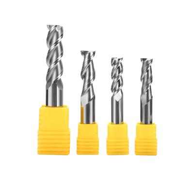 China AlTiN 55HRC Aluminum Milling Cutter  ODM 3 Flute End Mill For Aluminum for sale