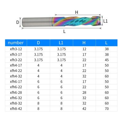 Cina Fresa in metallo duro per rivestimento DLC Precision Tools, 8mm 10mm, set di punte per router CNC in vendita