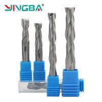 China 2flute Cutting Bit Tungsten CNC Solid Carbide End Mill For Density Board for sale