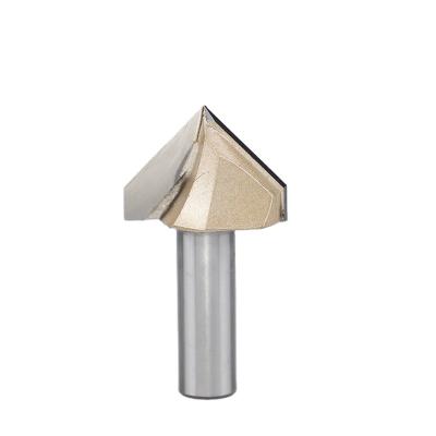 China Arden Tideway CNC Bit Tools 1/2 Shank 90 Degree V Type Carbide CNC Woodworking Router Bits Wood Milling Cutter V Bit for sale