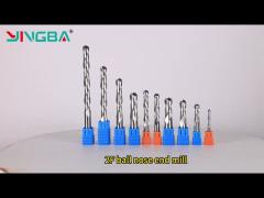 Hard alloy double-edged spiral ball end milling cutter, woodworking milling cutter, woodworking spec