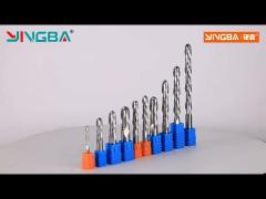 yingba two flute spiral ball head milling cutter woodworking bit carbide