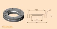 China High Vacuum CF Bored Flange Nonrotatable ANSI For Vacuum System for sale
