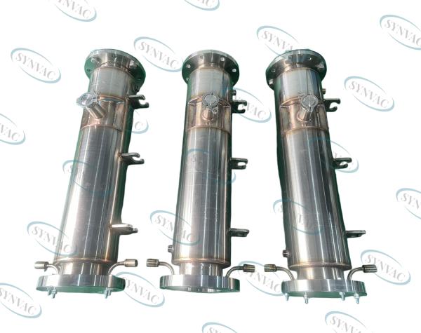 Quality 304 Or 316L Custom Double Layer Water Cooling Vacuum Pipeline for sale
