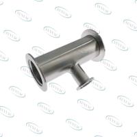 Quality 304 Or 316L Stainless Steel KF Unequal Tees For Vacuum System for sale