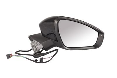 Quality ID6 Volkswagen Rear View Mirror 11 Line Black Paint 12G 857 502 for sale