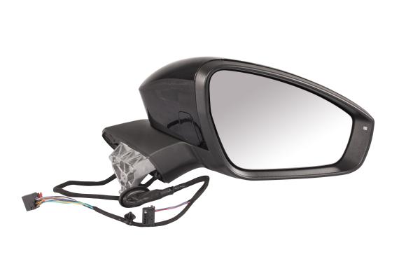 Quality ID6 Volkswagen Rear View Mirror 11 Line Black Paint 12G 857 502 for sale