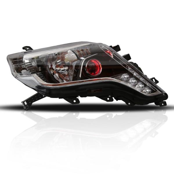 Quality Three Lens Toyota Prado Headlamp LED Auto Headlights Replacement 12Volt for sale