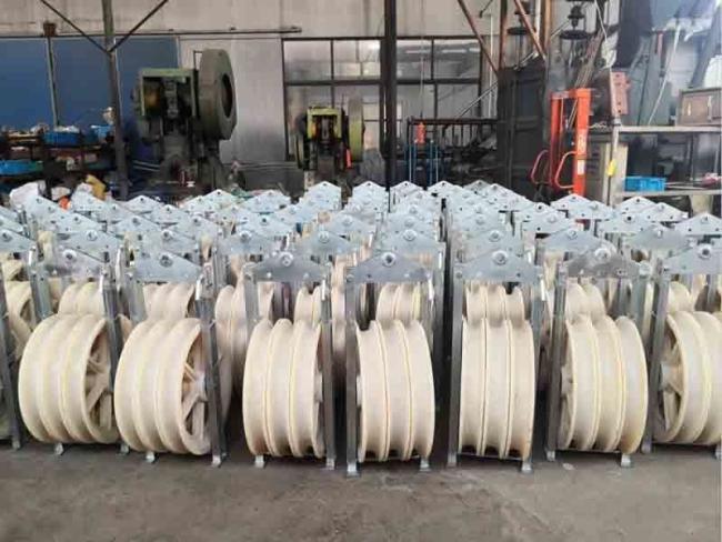 Large Diameter Nylon Roller Stringing Sheave Block Pulley Wheel for Stringing Blocks