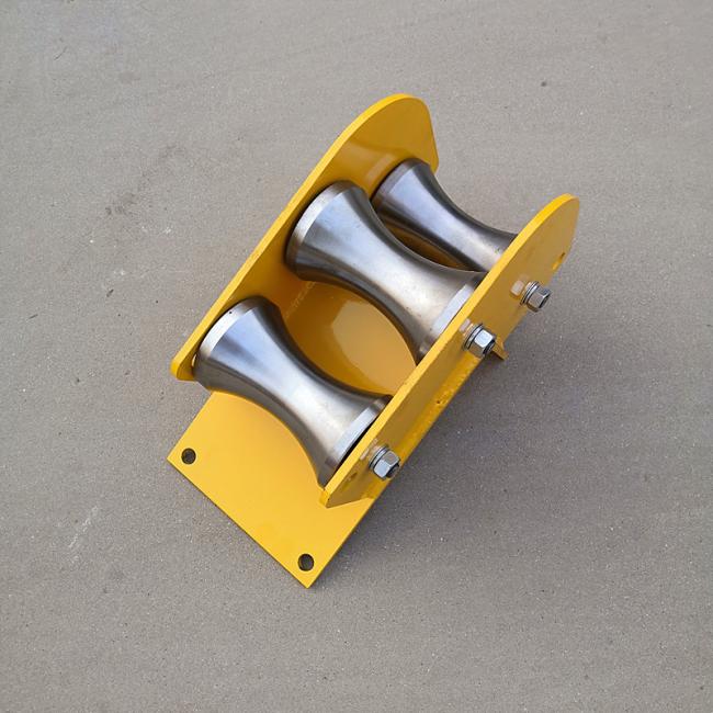 Heavy Duty Alloy Steel Wheel Cable Pay-off Pulley Multi-Wheel Wellhead Roller