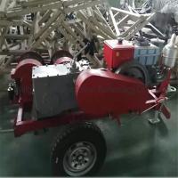 China Honda Engine Dual Bull Wheel Powered Cable Pulling Winch Puller Machine for sale