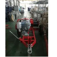 China Honda Engine Dual Bull Wheel Powered Cable Pulling Winch Puller Machine for sale