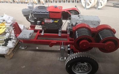 China Heavy Duty Hydraulic Cable Pulling Winches 8 Ton Puller for sale