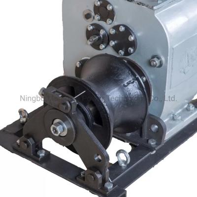 China 3 Ton Underground Cable Pulling Machine Capstan Winch Gasoline Powered for sale