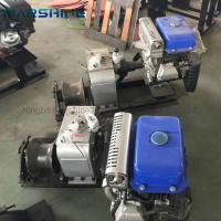 China 3 Ton Underground Cable Pulling Machine Capstan Winch Gasoline Powered for sale