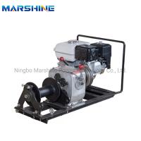 China 8Ton Manual Wire Cable Pulling Winch Single Drum For Stringing for sale