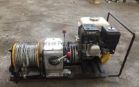 China 8Ton Manual Wire Cable Pulling Winch Single Drum For Stringing for sale