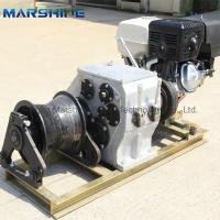 China 8Ton Manual Wire Cable Pulling Winch Single Drum For Stringing for sale