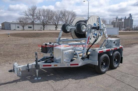 Quality Heavy Duty Cable Fiber Wire Reel Trailer For Transportation Towing for sale