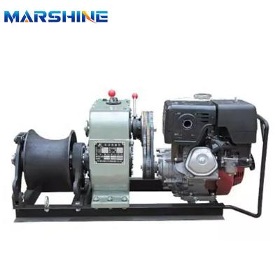 China 3 toneladas de cinturón de accionamiento de tracción tiradores de cables motor diesel motor de gasolina cabrestante de potencia en venta