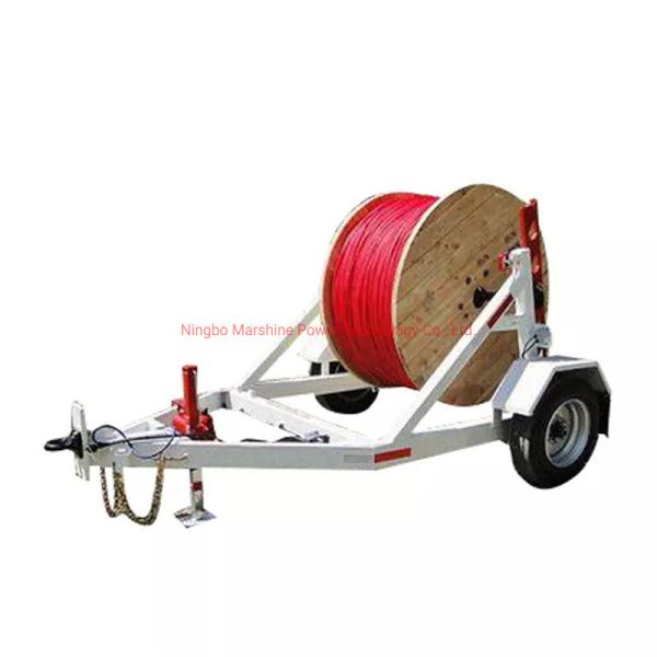 Quality 12T Mechanical Utility Reel Cable Drum Trailer 800MM-2100MM for sale