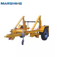 China Self Loading Hydraulic Cable Drum Trailer Double Reel Customized for sale