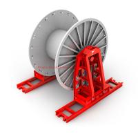China Industrial Rolling Cable Drum Wheel Reel For Electrical Wire Cable Spool for sale