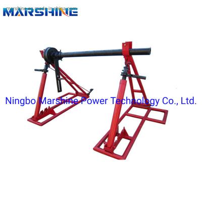 China Conductor Stringing Cable Drum Lifter Stands Jacks For Raise Reels for sale