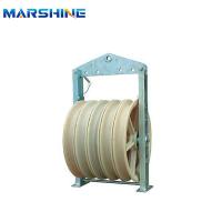 China 20kn Manual Conductor Pulley Stringing Roller Block For Lifting Platform for sale