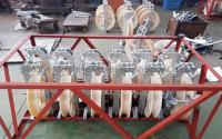 China 20kn Manual Conductor Pulley Stringing Roller Block For Lifting Platform for sale