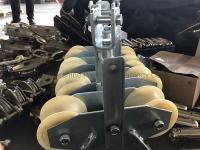 China Line Fittings Stringing Equipment Tandem Sheave For Stringing Block Cable Pulling Tools for sale