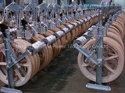 China Single-Wheel  Or Three-Wheel  Block With Ground Wheel Helicopter  Block For Lifting Large Diameter Pulley for sale