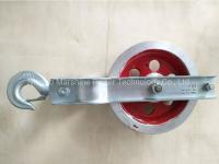 China Single Sheave Stringing Block For Overhead Line Aerial Cable Stringing for sale