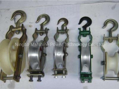 China Universal Hook Style Pulley Block voor Hanging Type Stringing Block Te koop
