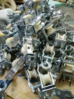 China Universal Hook Style Pulley Block voor Hanging Type Stringing Block Te koop