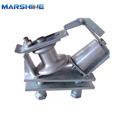 China Nylon Aluminum Skyward Cable Pulling Pulley For Cable Laying Construction for sale