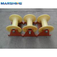 China Galvanized SWA Cable Laying Roller Stringing Three Wheel for sale