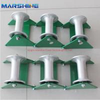 China Galvanized SWA Cable Laying Roller Stringing Three Wheel for sale