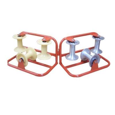 China Customized  Triple Drum Corner Cable Roller For Electrical Power Stringing Tools for sale