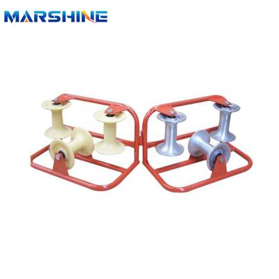 China Customized  Triple Drum Corner Cable Roller For Electrical Power Stringing Tools for sale
