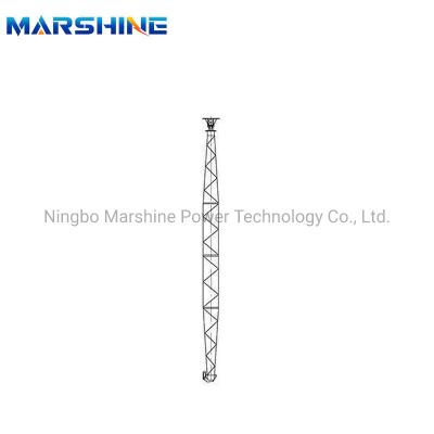 Cina Alumini alloy reticolato singolo palo gin per l'erezione di linee di trasmissione torre di costruzione in vendita