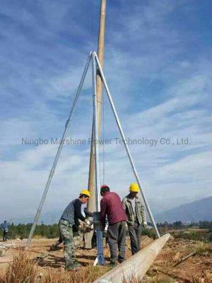 China Gim tubular Polo em forma de A feito de liga de alumínio de grande resistência com guincho manual à venda