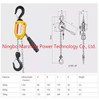 中国 手動動レバーブロック 石油・ガス産業用手動チェーンリフト 販売のため